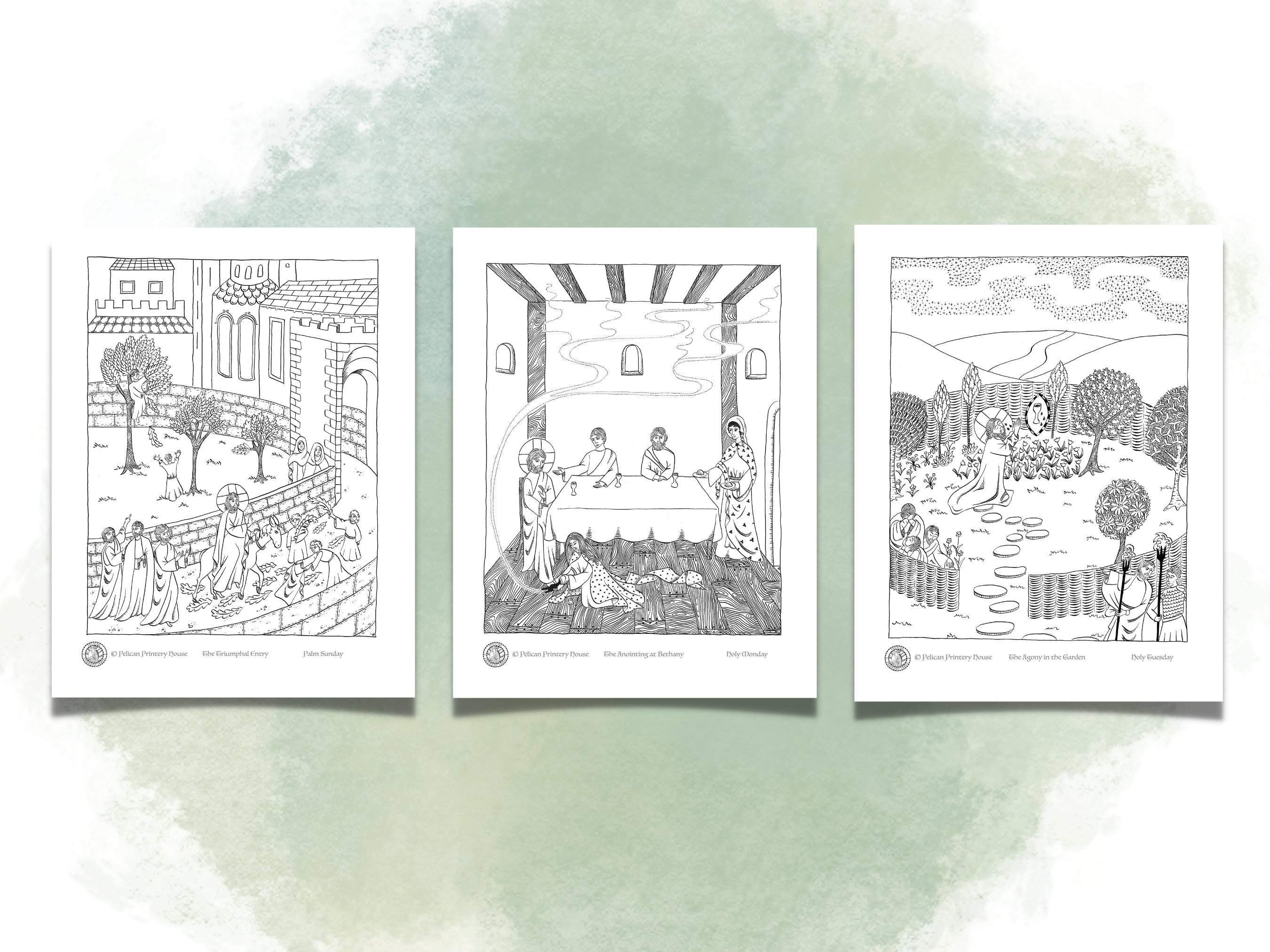 Holy Week Coloring Pages, Maundy Thursday Activity, Good Friday ...