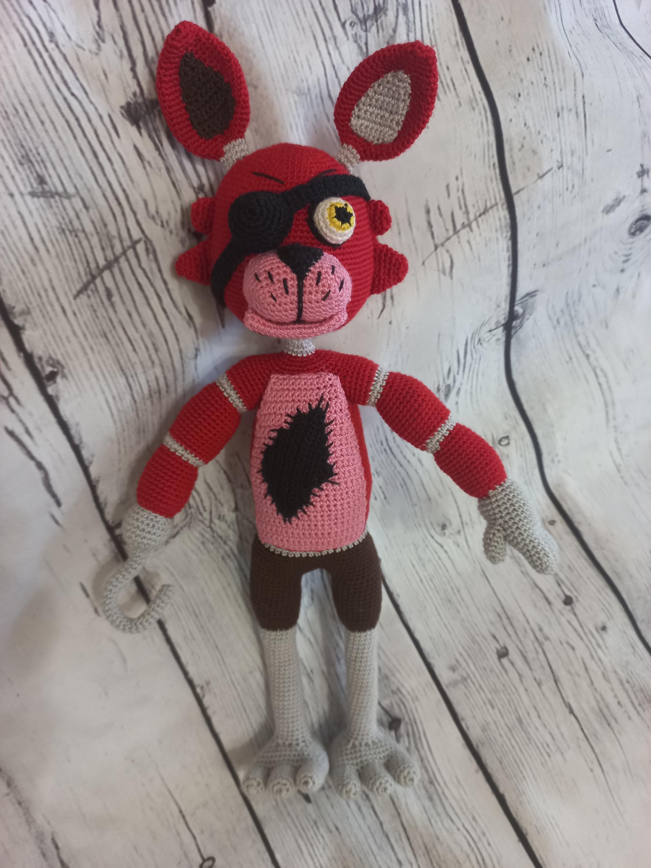 Foxy Animatronic, Crochet Toy, Knitted Toy, Stuffed Toy, Hand Made ...