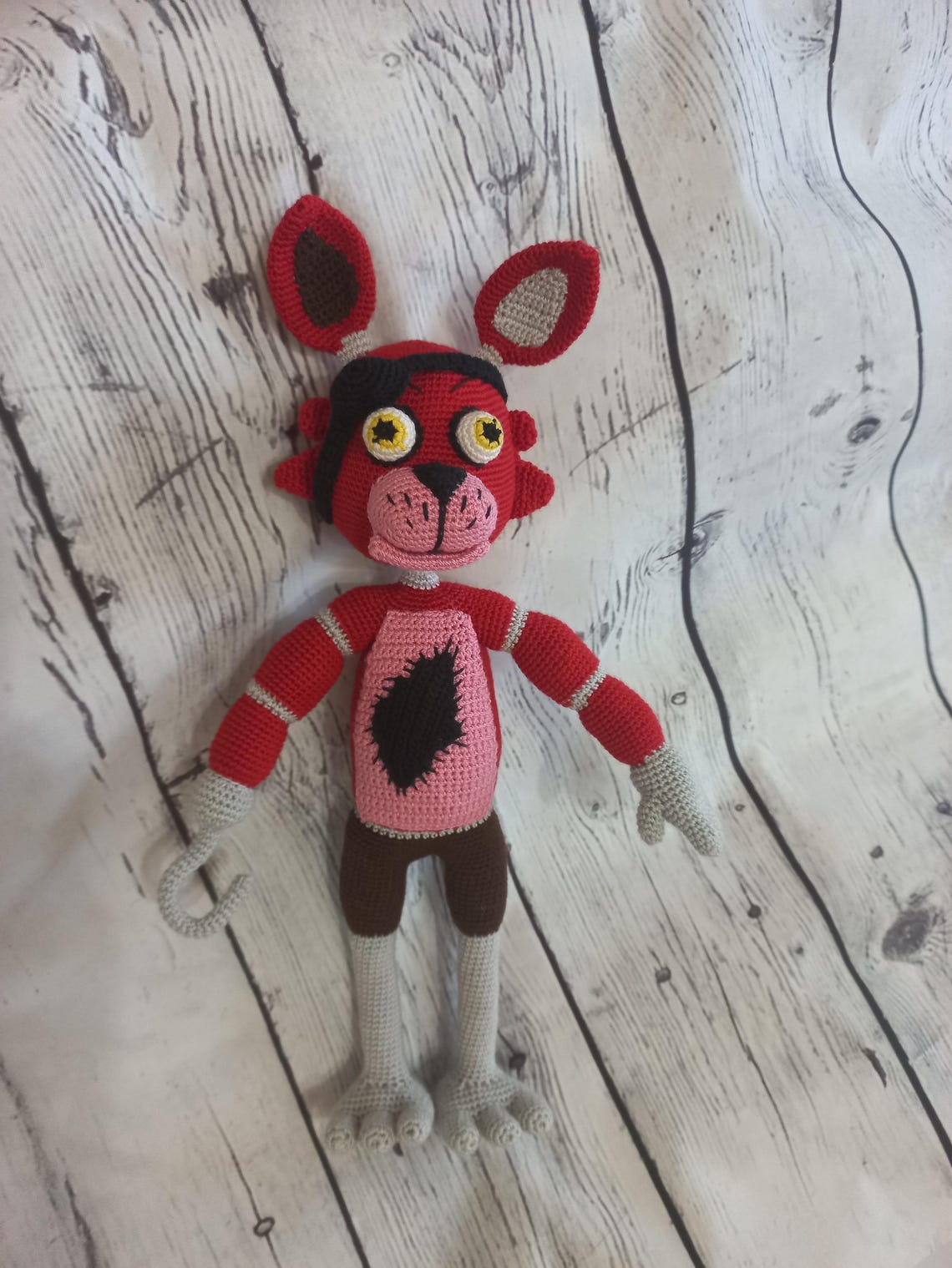 Foxy Animatronic, Crochet Toy, Knitted Toy, Stuffed Toy, Hand Made ...