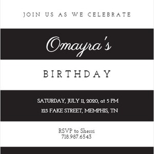 Kate Spade Inspired Party Invitation PDF - Etsy