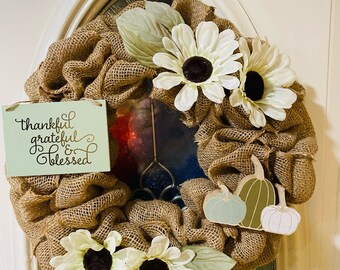 Thankful Wreath - Etsy