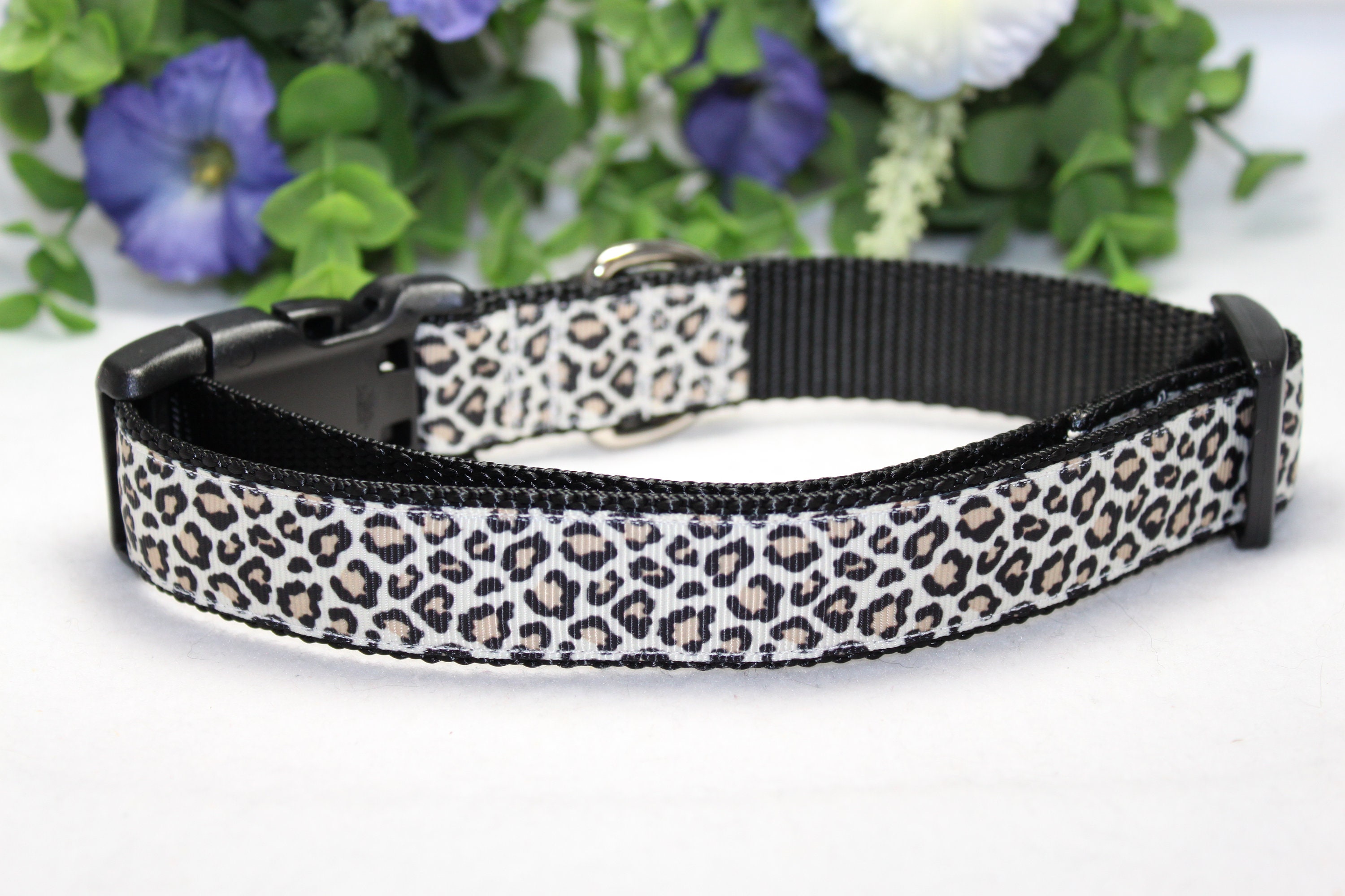Adjustable Leopard Print Collar Available in 4 Sizes/ Black - Etsy