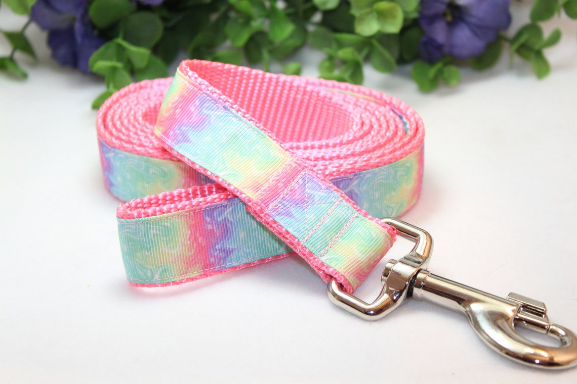 Adjustable Pastel Rainbow Dog Collar Available in 4 Sizes - Etsy