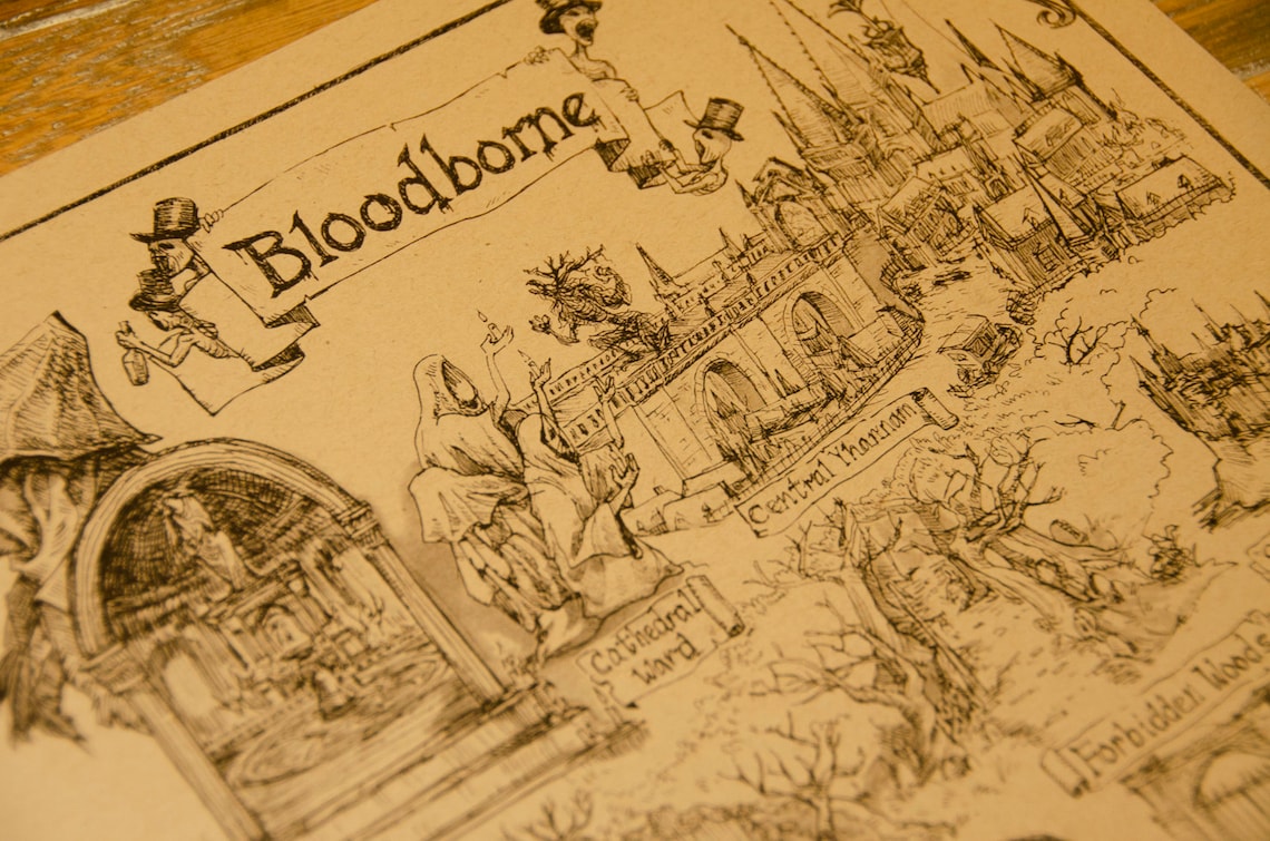 Map of Bloodborne - Etsy Canada