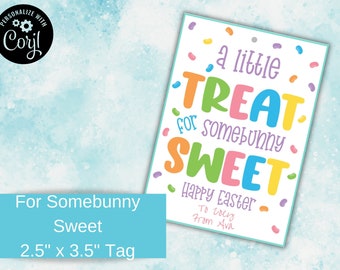 Printable Treat for Someone Sweet Easter Gift Tag, Easter Basket Gift ...