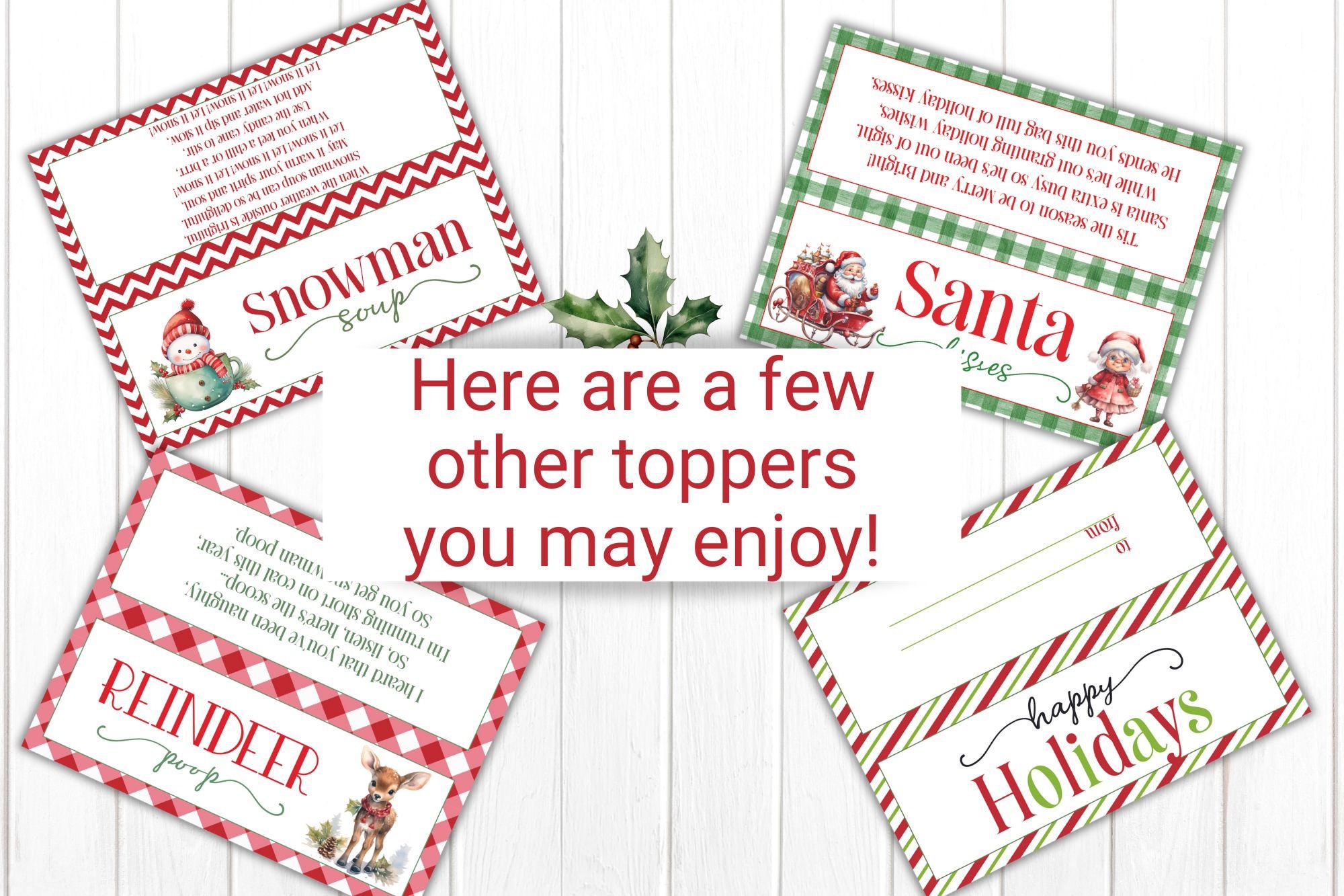 PRINTABLE Elf Kisses Treat Bag Christmas Toppers Girl Elf Christmas ...