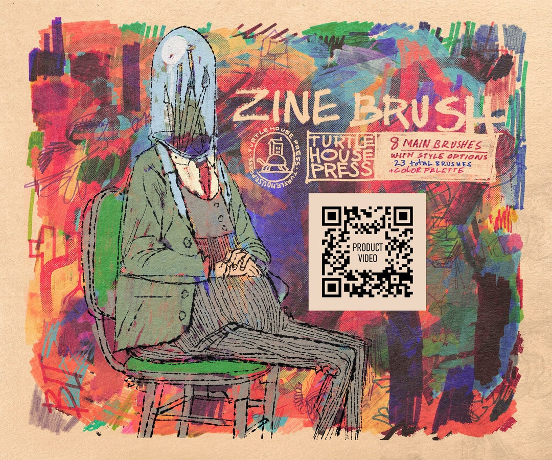 Turtlehousepress - Procreate Zine Brush Pack | Digital Brushes ...
