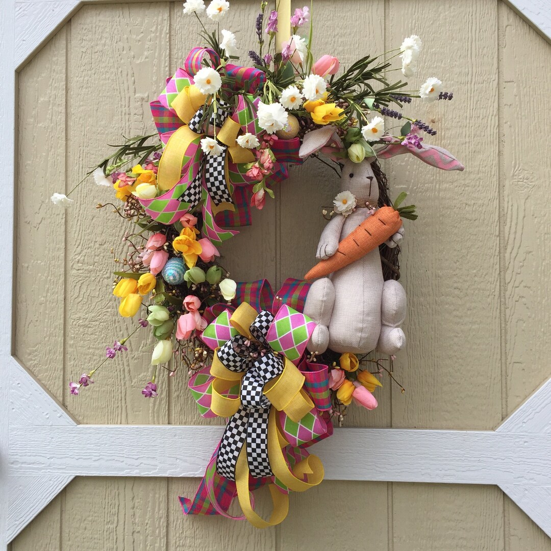 Spring Wreath, Easter Wreath, Spring Door Wreath, Easter Door Wreath ...