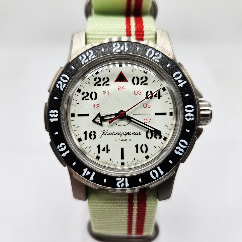 Vostok Komandirskie Sniper 2431 24 Hour Scale Full Luminescent Dial ...