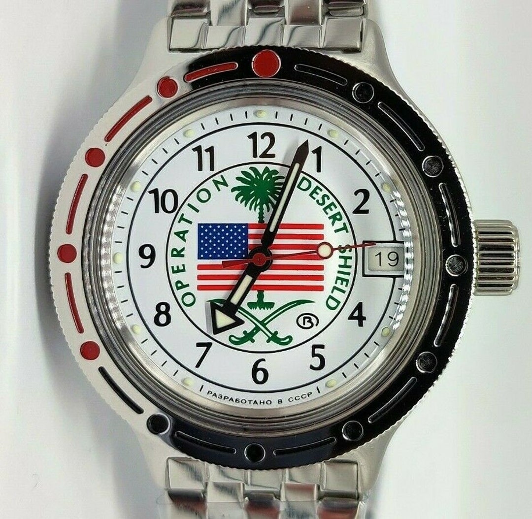 Vostok Amphibia Operation Desert Shield / Desert Storm USA 420065 Brand ...