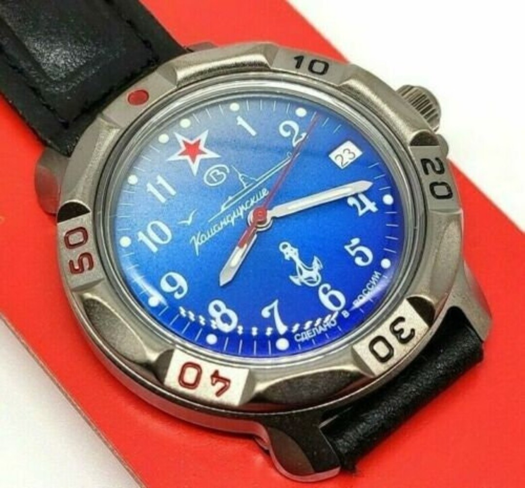 Vostok Komandirskie 2414 U-boat Submarine 816289 New Titanium Plated ...