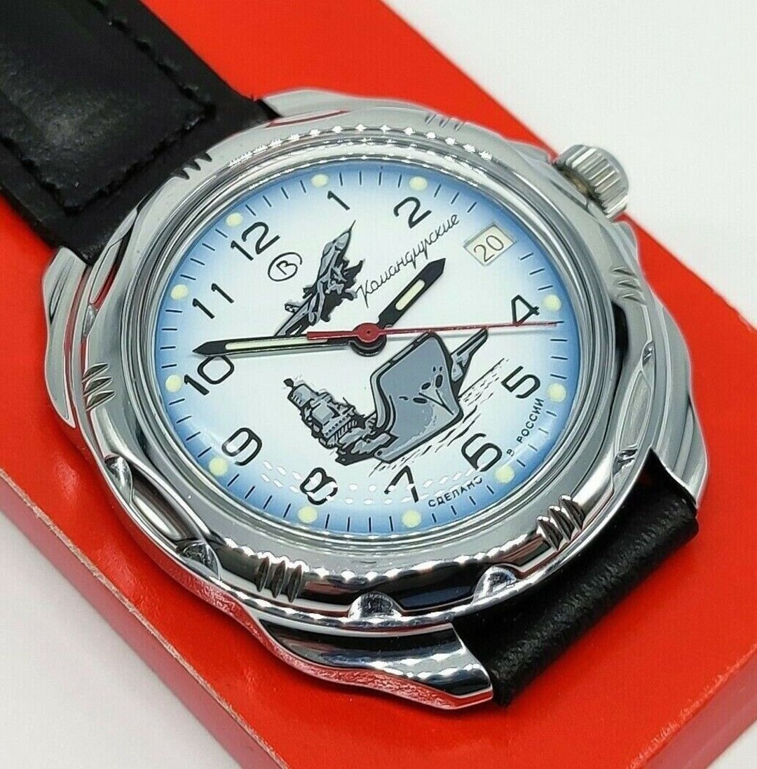 Vostok Komandirskie 2414 MIG Battle Ship 211982 Brand New Men's ...