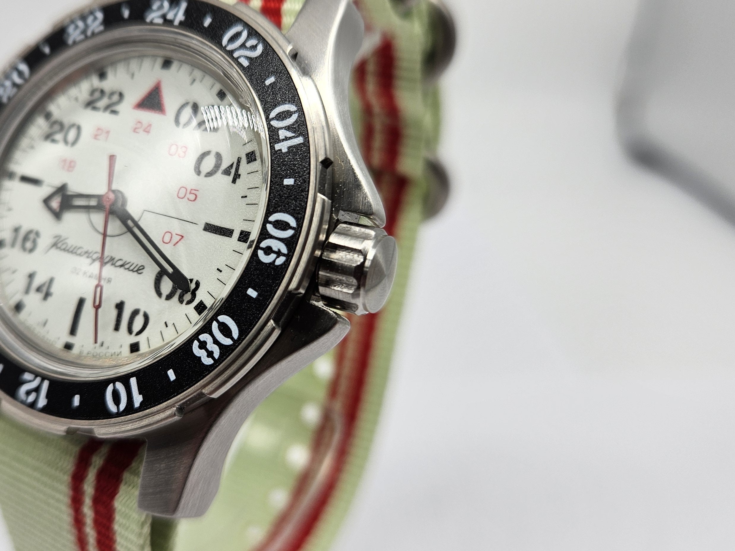 Vostok Komandirskie Sniper 2431 24 Hour Scale Full Luminescent Dial ...