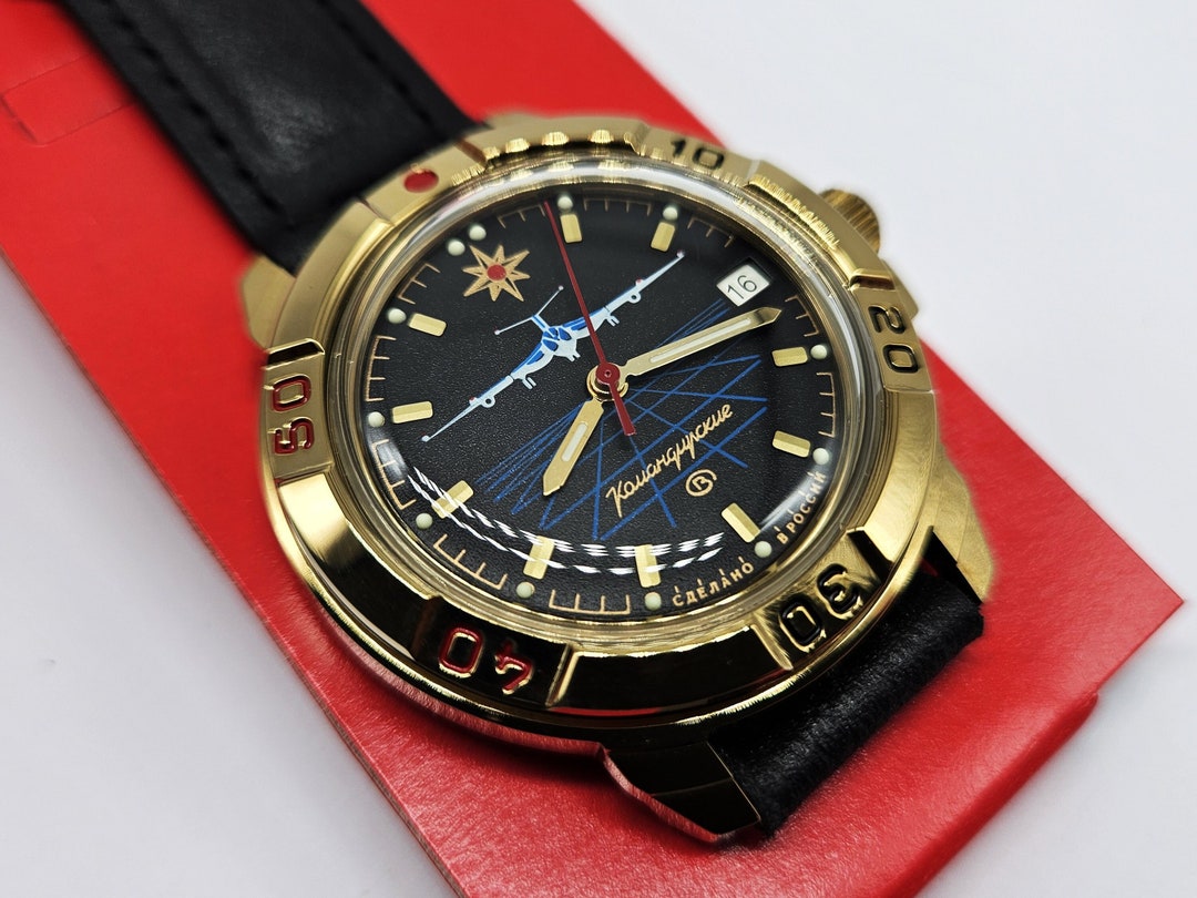 Vostok Komandirskie 2414 Airplane Civil Aviation 439499 New Men's Mechanical Watch - Etsy Australia