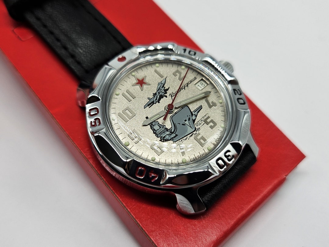 Vostok Komandirskie 2414 Fighter Aircrafts MIG Gray Dial 811402 Brand ...