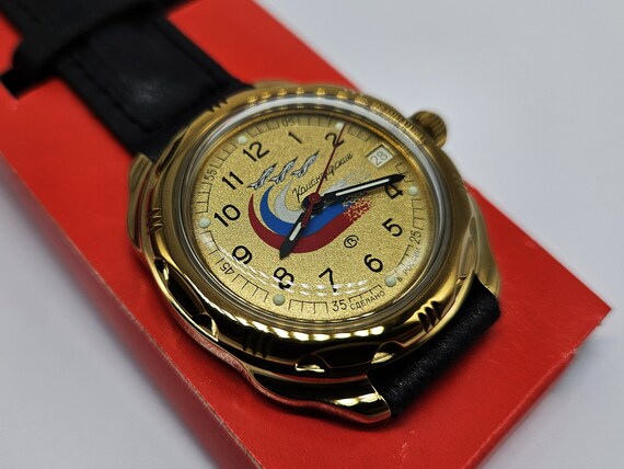 Vostok Komandirskie 2414 Fighter Aircrafts MIG Gold d… - Gem