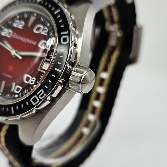 Vostok Komandirskie 24-Hour Scale Red & Black Dial Re… - Gem