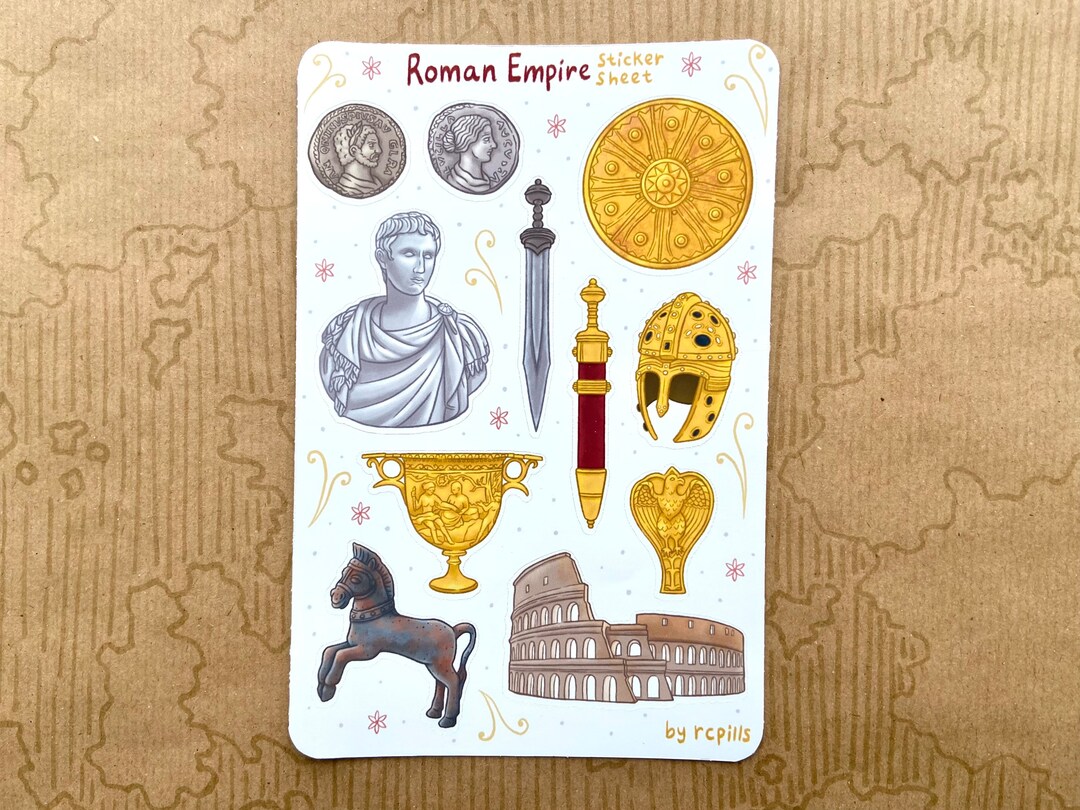 Roman Empire Sticker Sheet /matte & Waterproof/planner Journal, History ...
