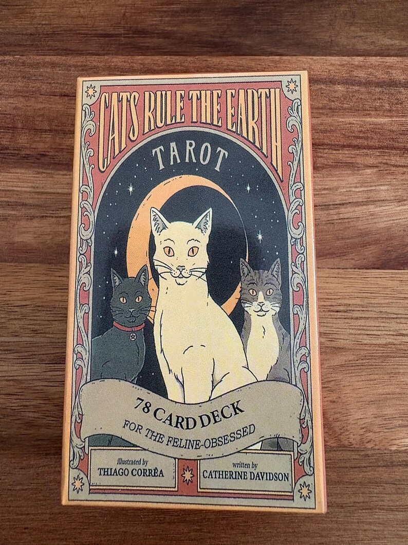 Cartas del Tarot Los gatos gobiernan la Tierra - Etsy España