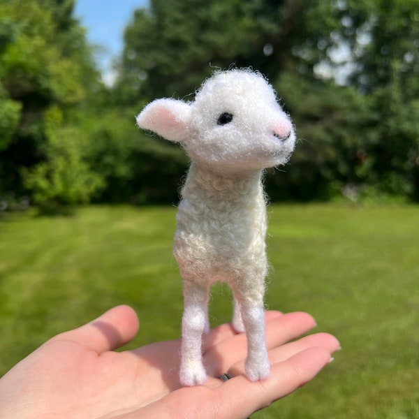 Needle Felted Lamb - Etsy