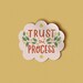 Trust the Process Vinyl Sticker: Motivational Affirmation (2.7" Width ...