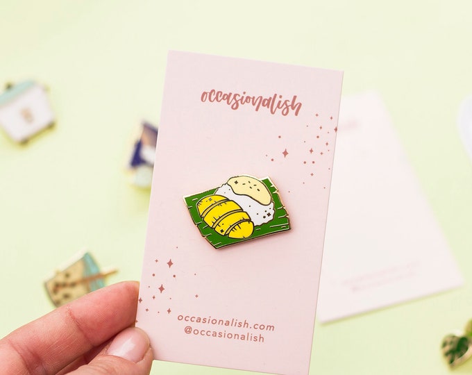 Mango Sticky Rice Enamel Pin Food Enamel Pin Thai Enamel Pin - Etsy