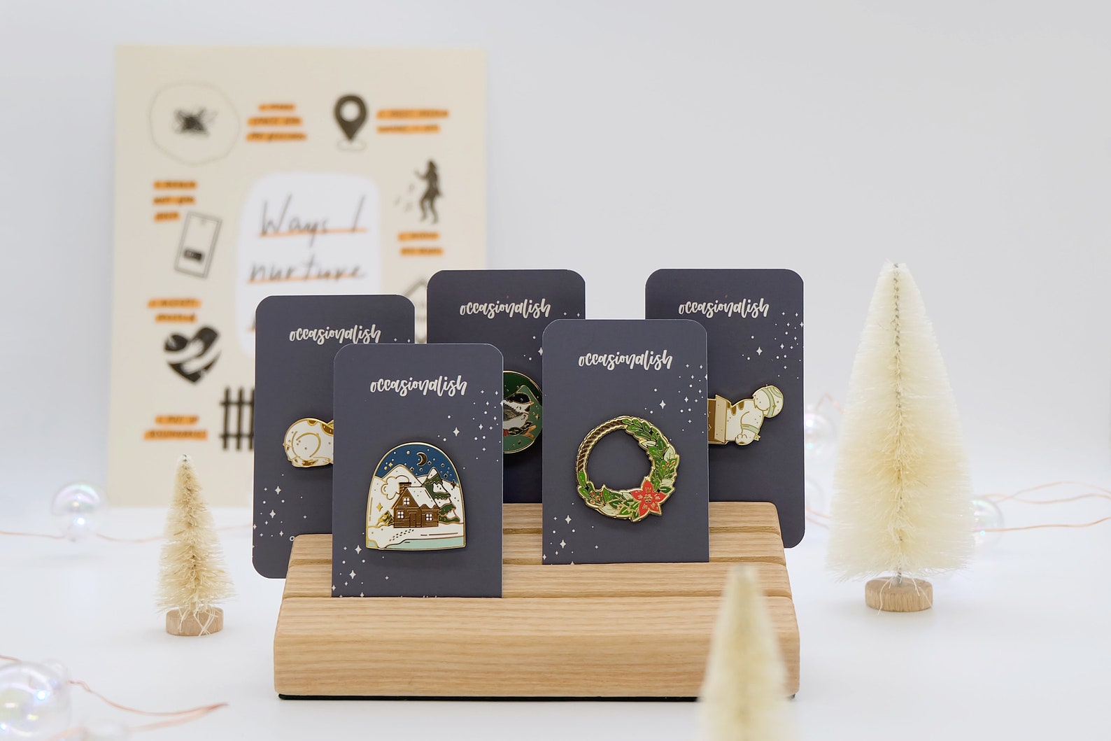 Winter House Enamel Pin Christmas Pin Winter Enamel Pin | Etsy