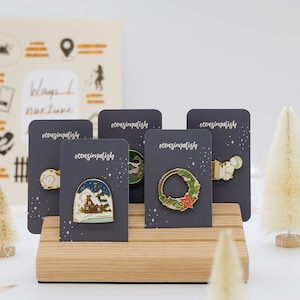 Winter Bird Enamel Pin Enamel Pin | Christmas Pin | Bird Pin | Winter ...