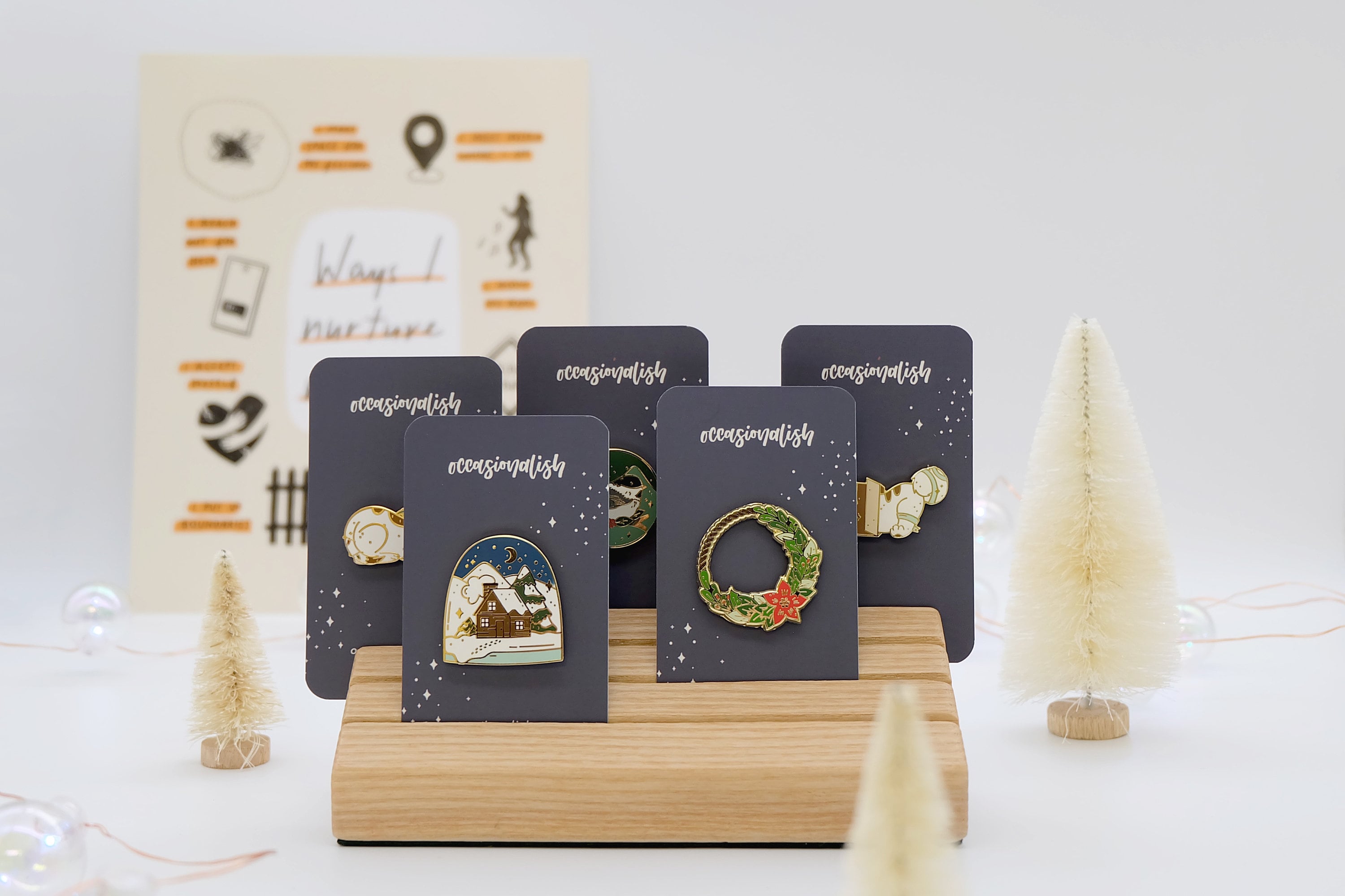 Winter House Enamel Pin Christmas Pin Winter Enamel Pin - Etsy