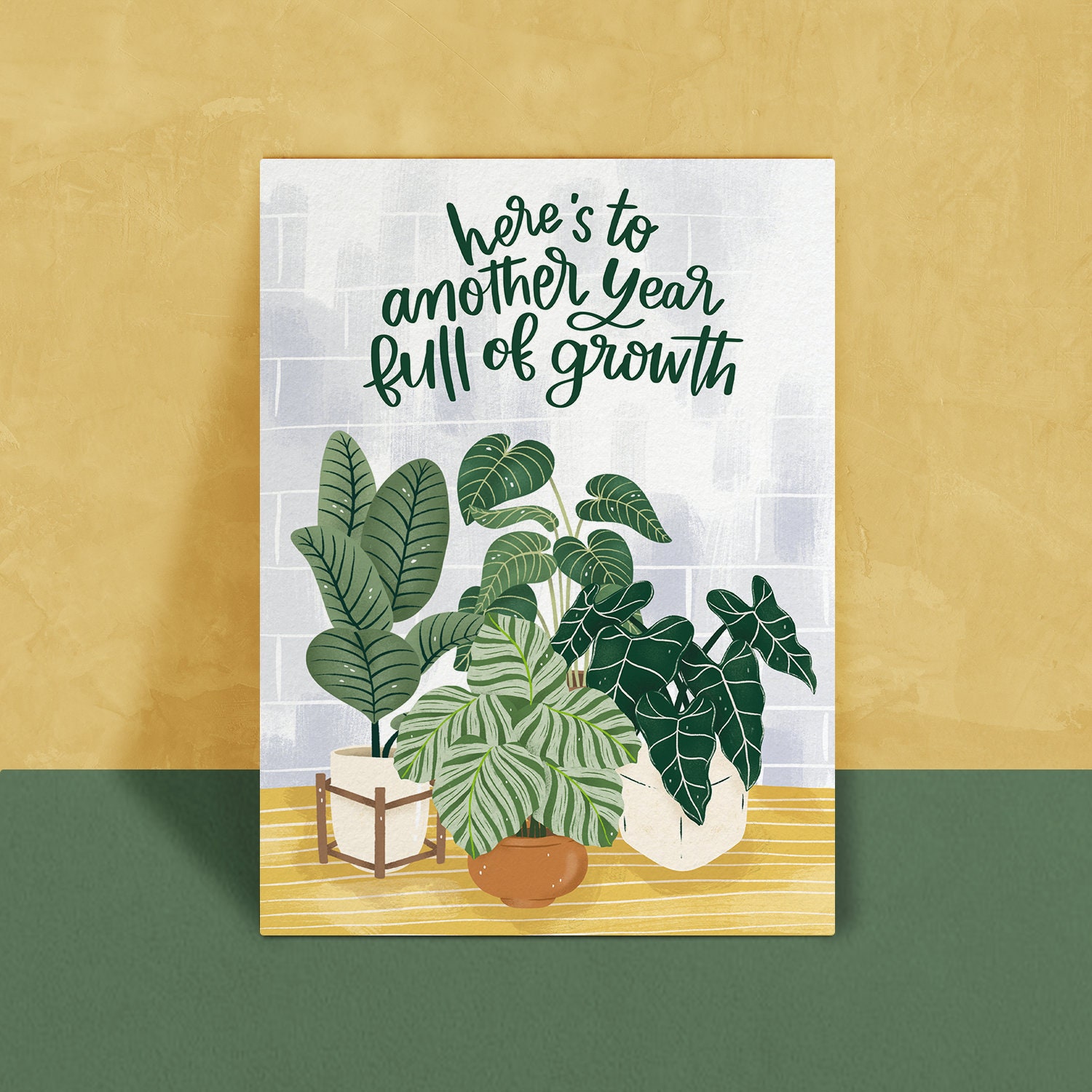 Another Year Full of Growth Greeting Card Plants Greeting - Etsy