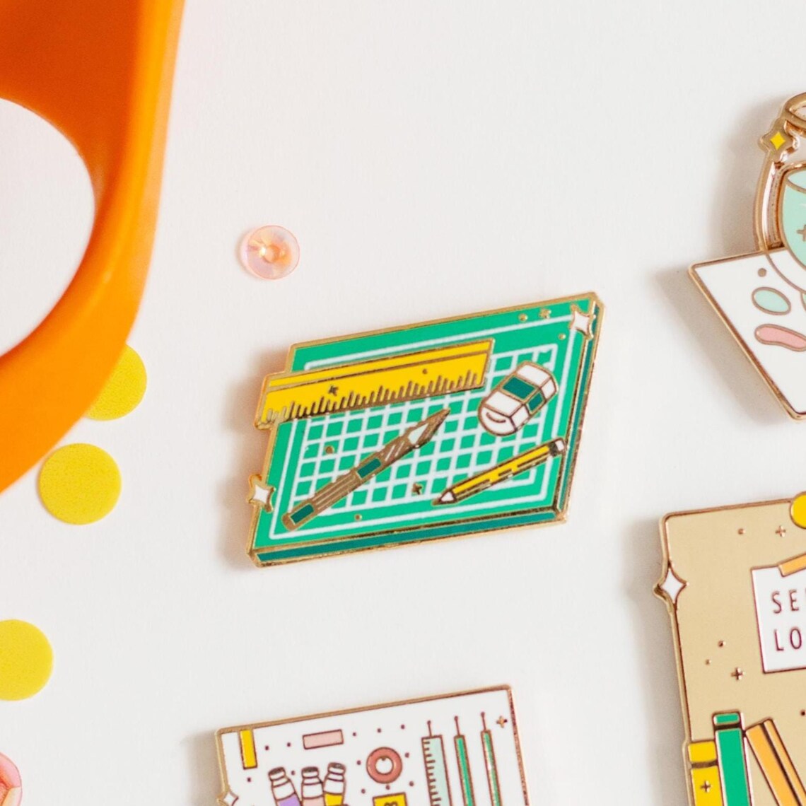 Cut & Create Enamel Pin: Crafter's Cutting Mat With X-acto Knife - Etsy
