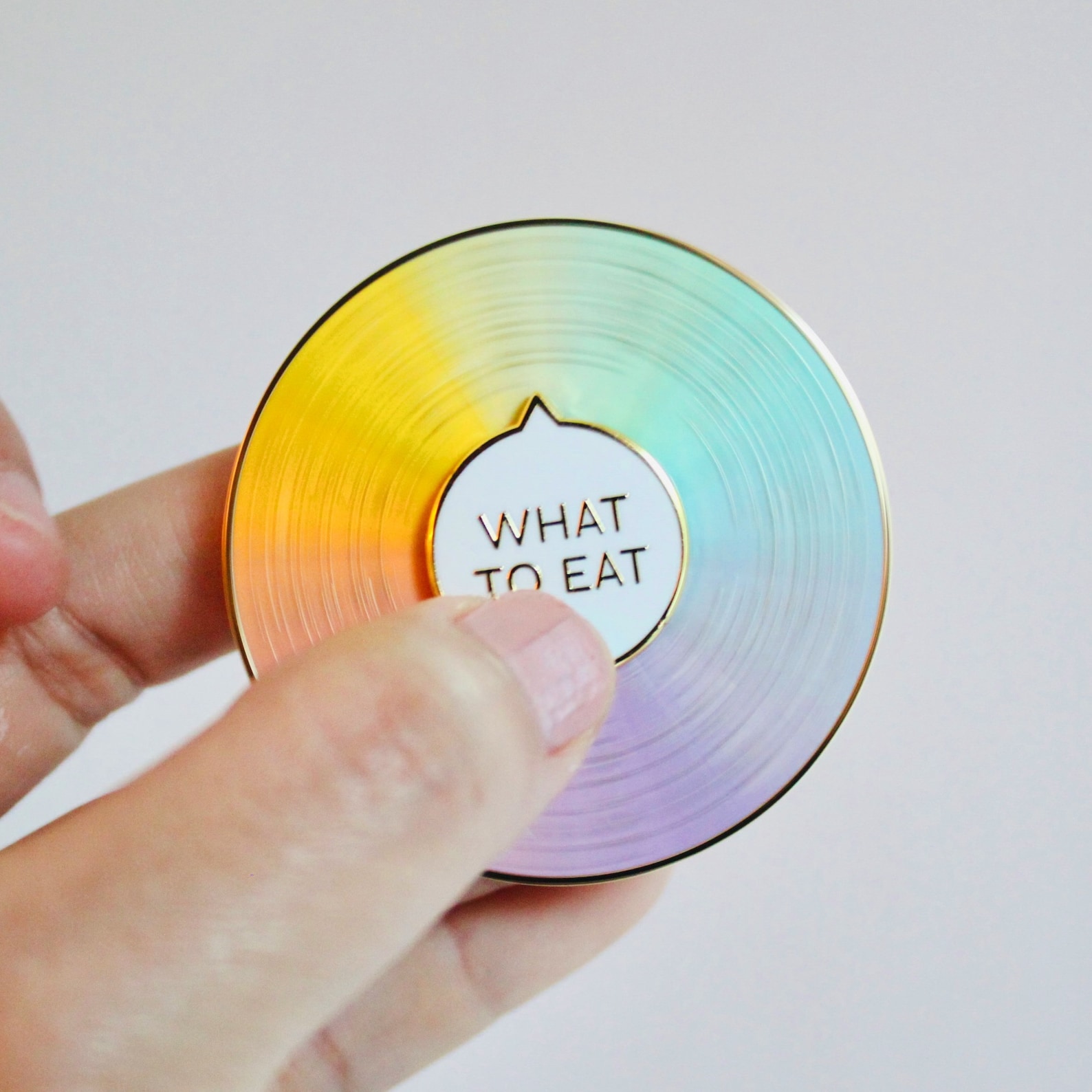 What to Eat Enamel Pin Foodie Pin Interactive Pin - Etsy