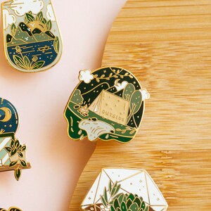 Campsite Enamel Pin | Travel Enamel Pin | Tent Enamel Pin | Outdoor ...