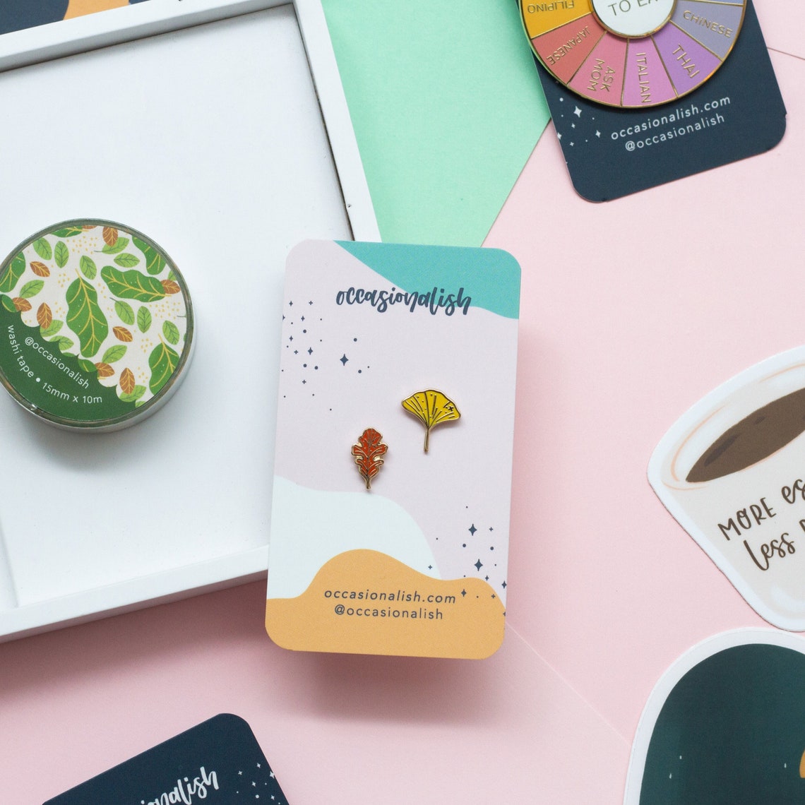 Autumn Leaves Mini Enamel Pin Mini Enamel Pin Fall Enamel - Etsy