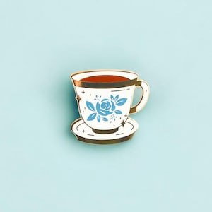 Teacup Enamel Pin | Asian Food Enamel Pin - Etsy