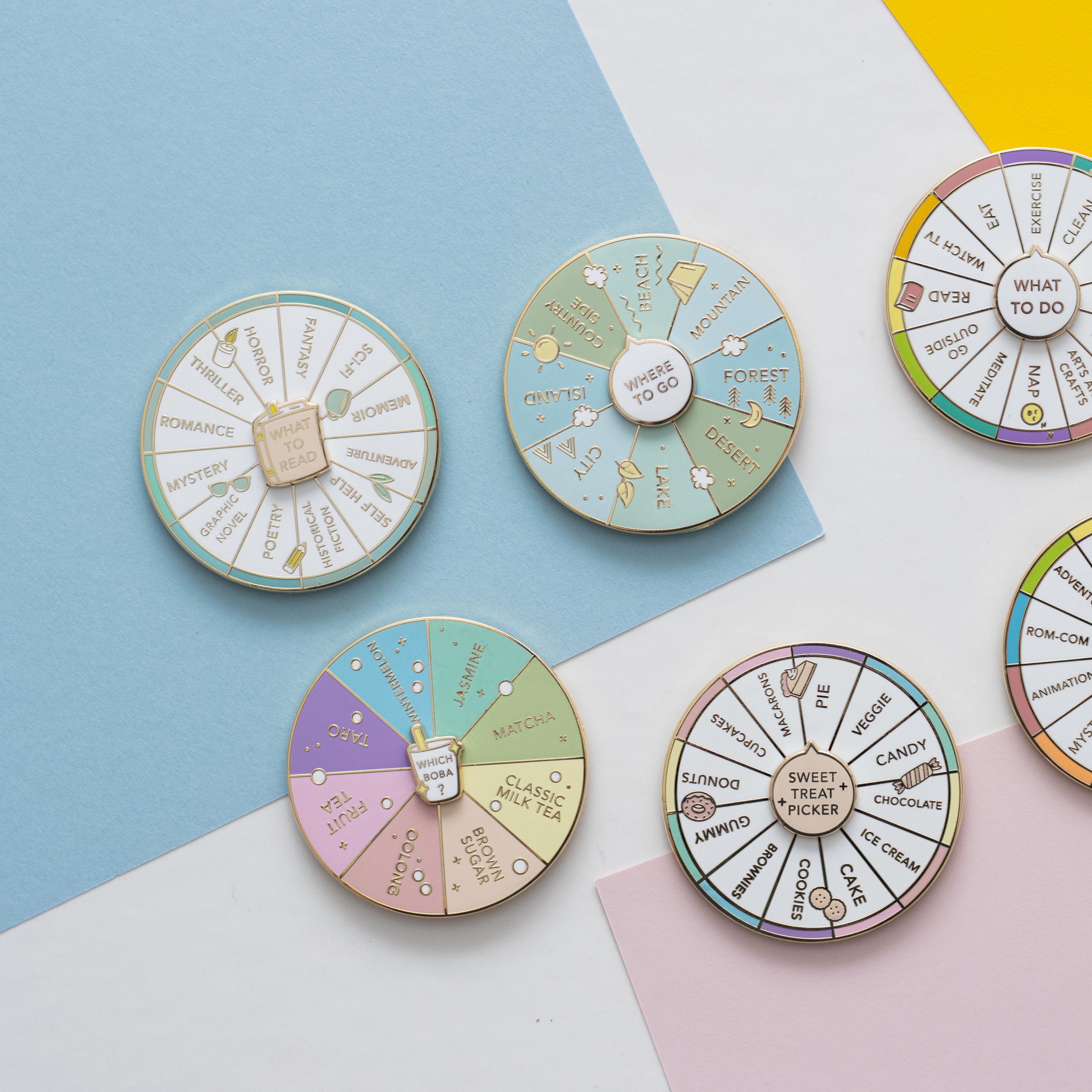 What to Read Spinning Enamel Pin: Interactive Book Lover Gift - Etsy