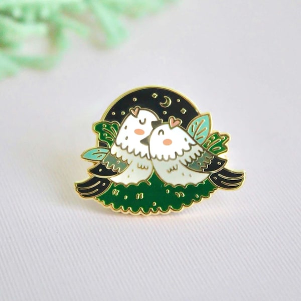 Bird Enamel Pin - Etsy