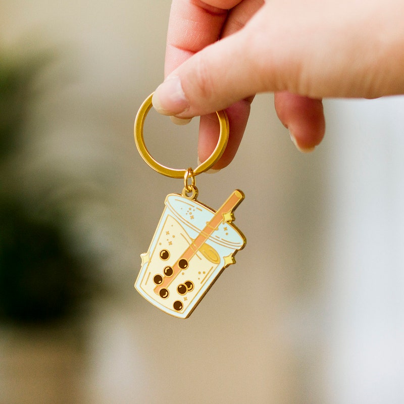 Boba Tea Keychain - Etsy