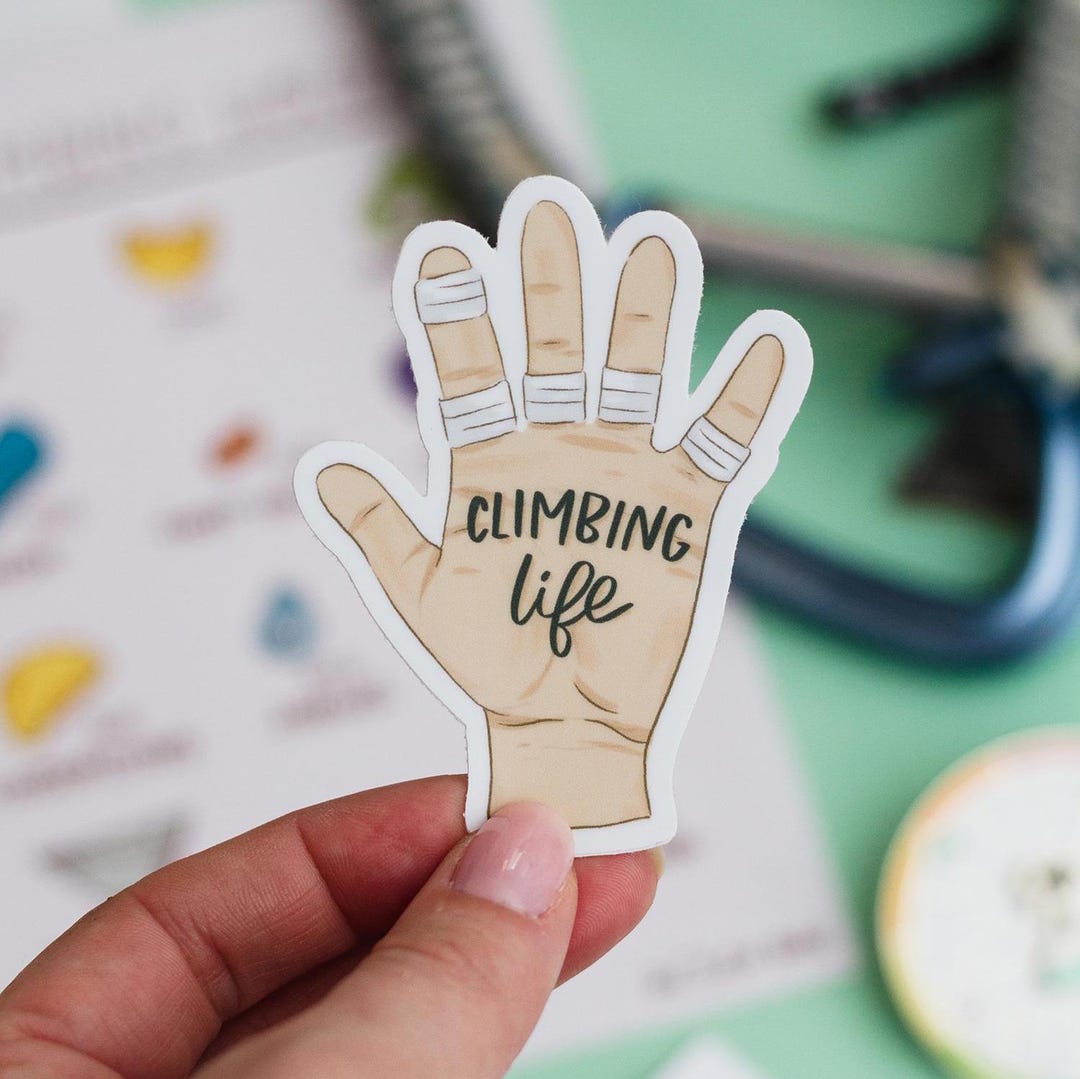 Climbing Life Sticker: Waterproof Vinyl Climber Decal - Etsy