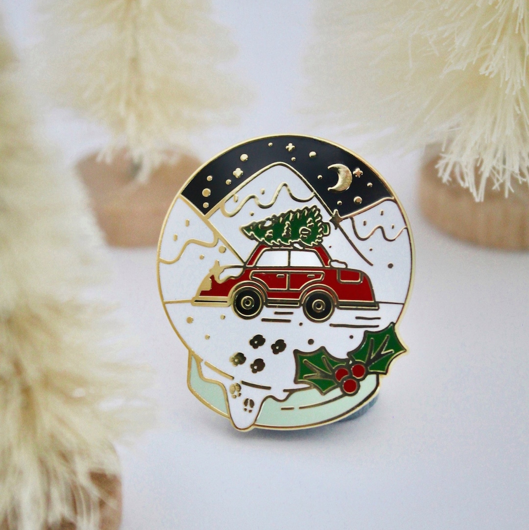 Snow Globe Enamel Pin | Winter Enamel Pin | Travel Enamel Pin ...