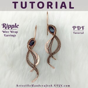 Ripple Wire Wrap Earring Tutorial PDF – Step-by-step Jewelry Making ...