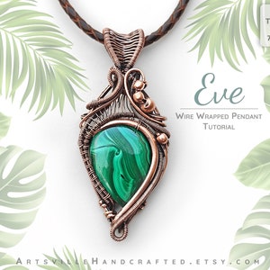 Wire Wrapped Pendant Tutorial Wire Wrap Tutorial Jewelry - Etsy