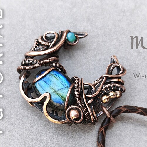 Crescent Moon Wire Wrap Tutorial Wire Wrapping Tutorial Wire | Etsy