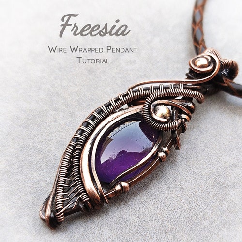 TUTORIAL Seahorse Swirls Pendant Wire Wrapping Jewelry - Etsy