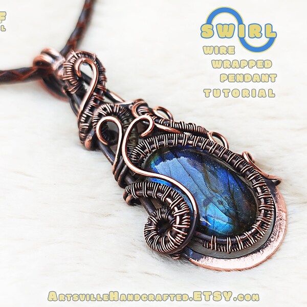 Wire Swirl Necklace - Etsy