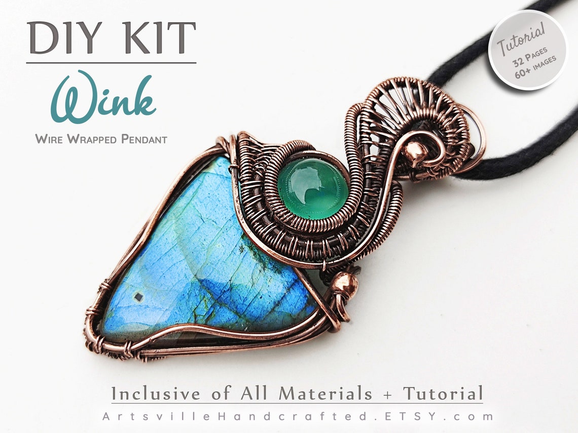 Wire Wrap Jewelry Making Kit, Wire Wrapping Crystals Kit, DIY Craft ...