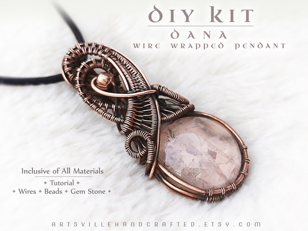 Wire Wrap Jewelry Making Kit, Wire Wrapping Crystals Kit Craft DIY Kits ...