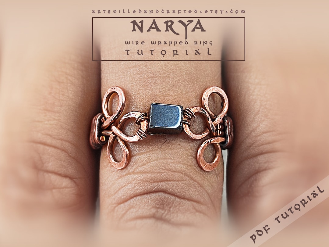 Narya Ring Tutorial : Wire Wrap Ring Tutorial, DIY Ring Tutorial, Wire Work Tutorial, DIY Wire ...