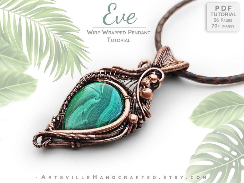 Wire Wrapped Pendant Tutorial Wire Wrap Tutorial Jewelry - Etsy