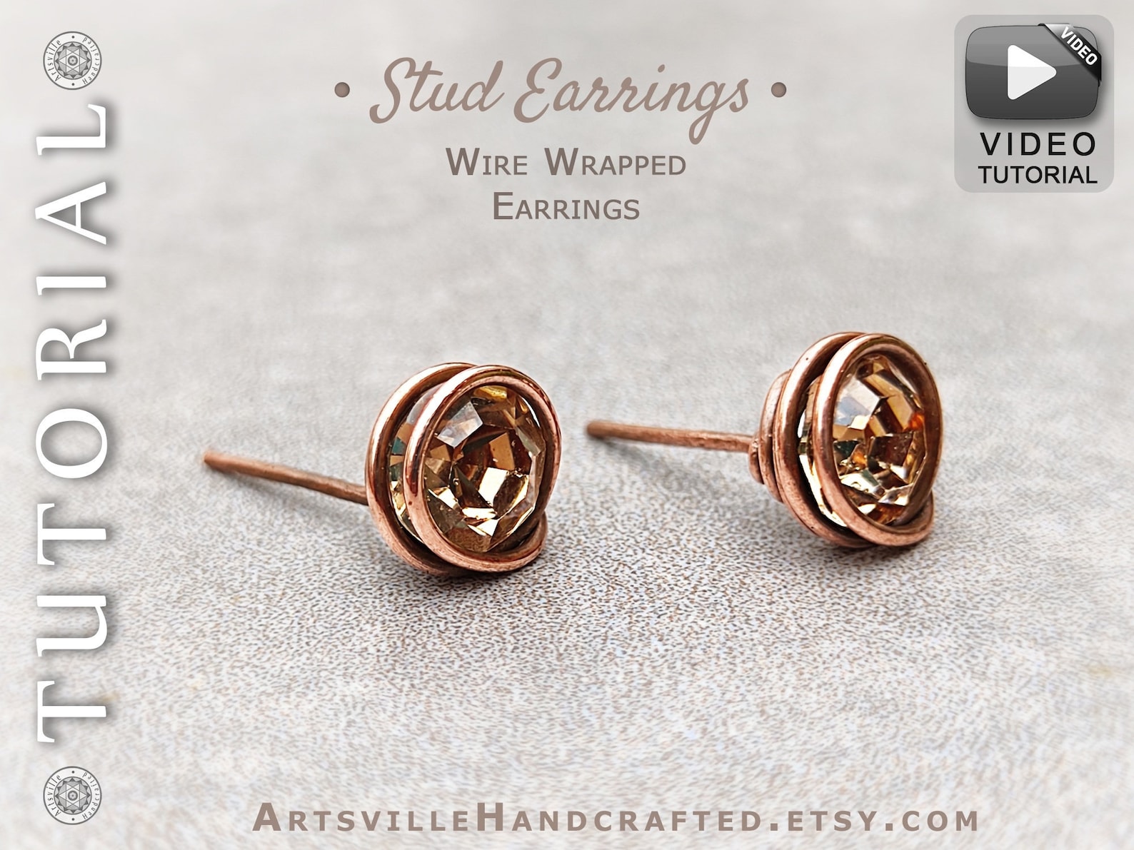 Wire Wrap Earring Tutorial Wire Wrapping Video Tutorial 5 | Etsy